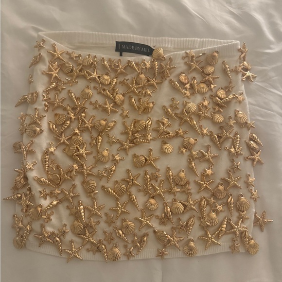 made by mel | Skirts | Made By Mel Gold Skirt | Poshmark